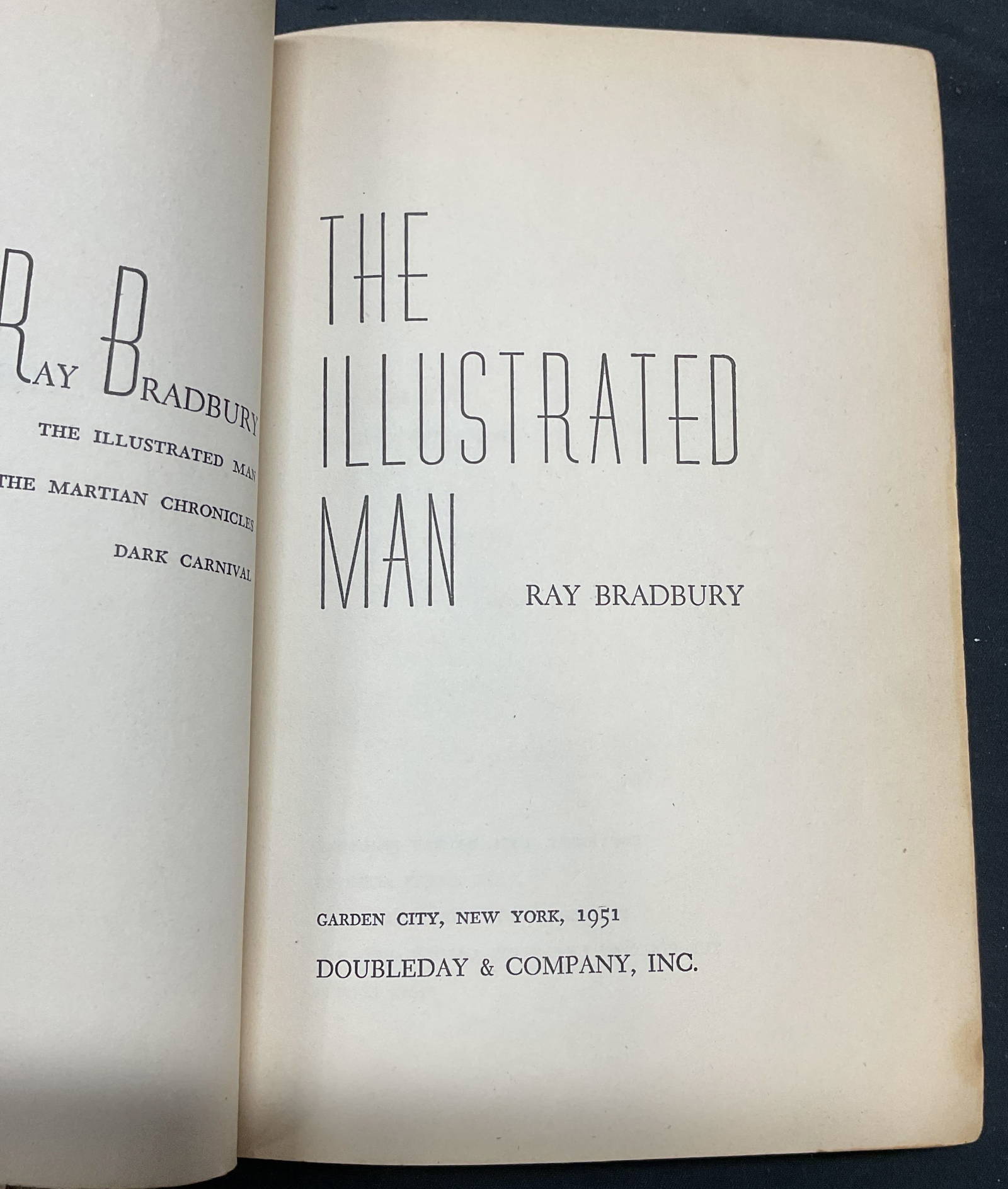 Ray Bradbury Illustrated Man 1st Edt 1951 Auction