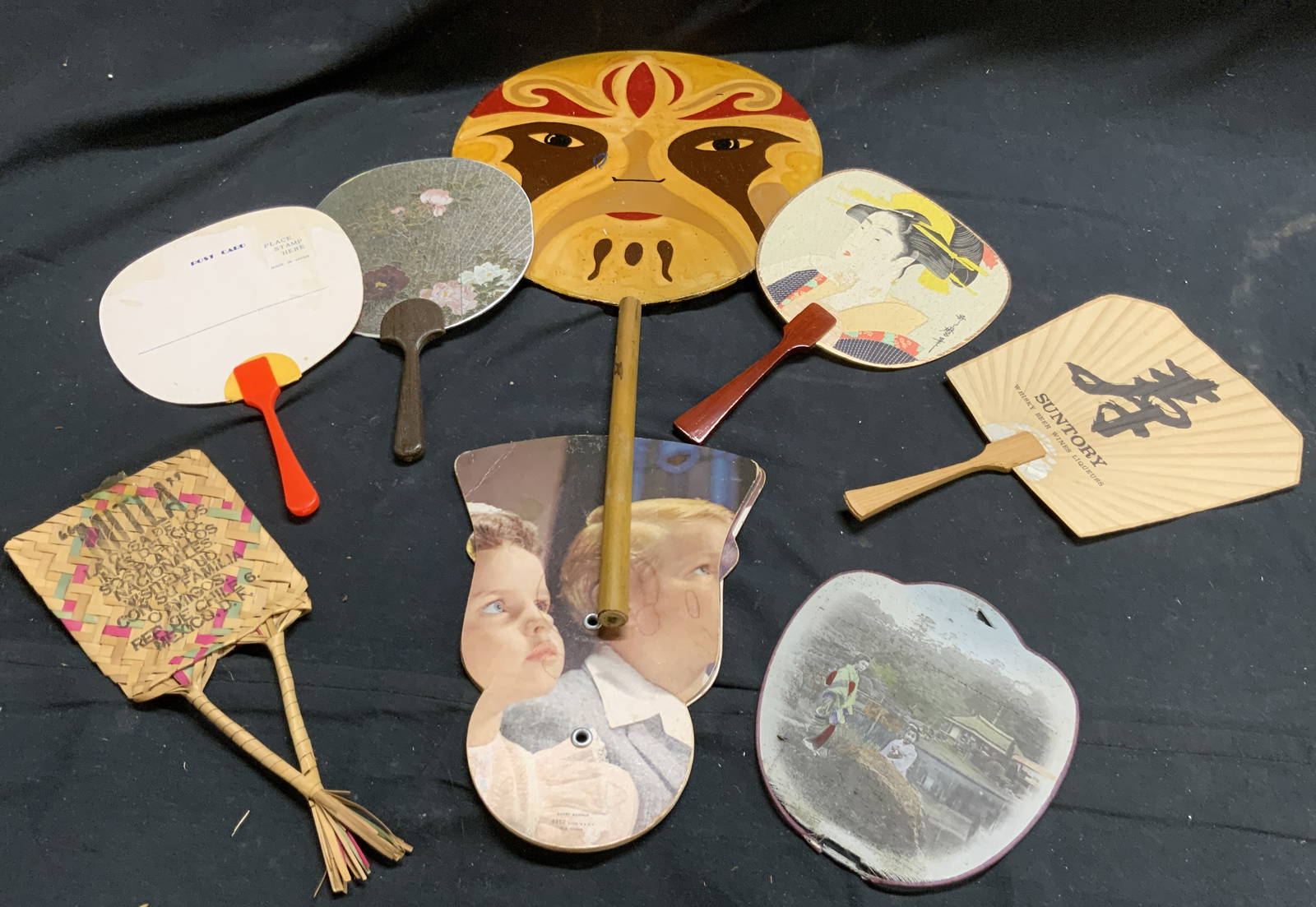 Lot 8 Assorted Handheld Fans Auction
