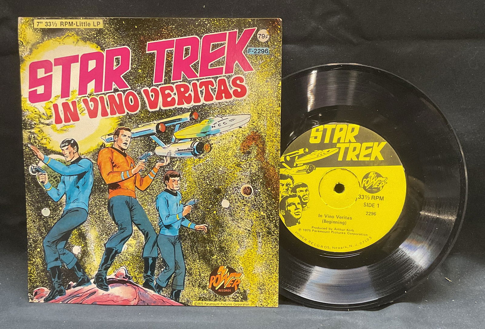 1975 Star Trek In Vina Veritas 33 1/3 Rpm Record - May 21, 2025 | The ...