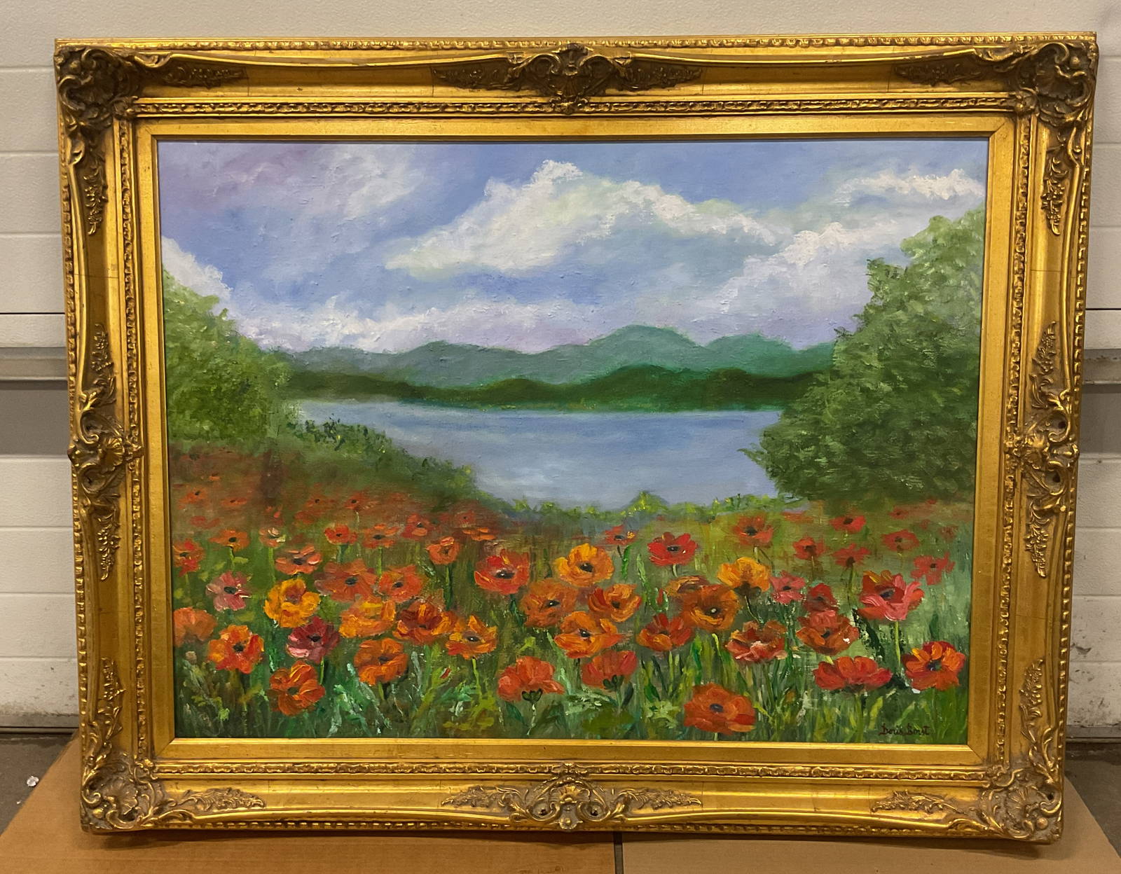 Doris Borst Poppy Flowers Oil Painting 4ft W - May 21, 2025 | The ...