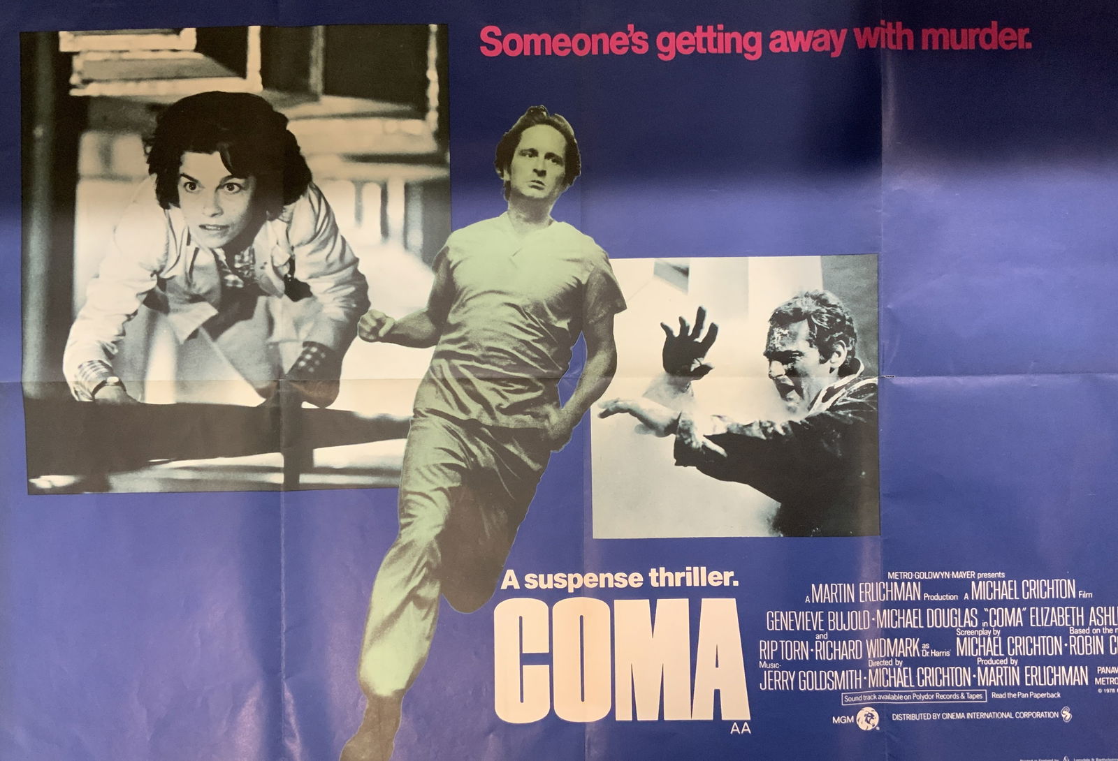 Vntg Coma Movie Poster Uk 1978 40in - Jun 18, 2025 | The Benefit Shop ...