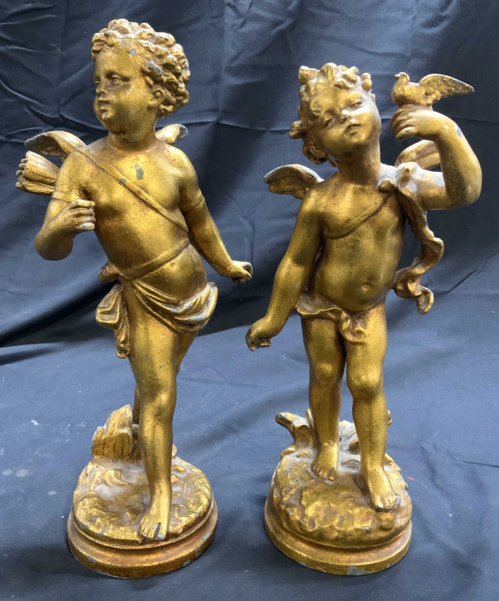 Lot 2 Vintage Gilt Metal Cherub Figures - Jul 23, 2025 | The Benefit ...
