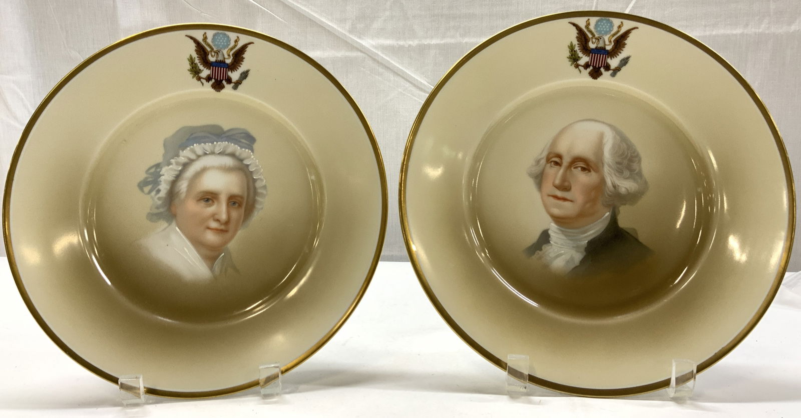 Rosenthal George & Martha Washington Porc Plates Auction