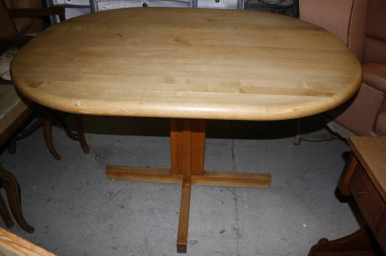 Solid Butcher Block Table