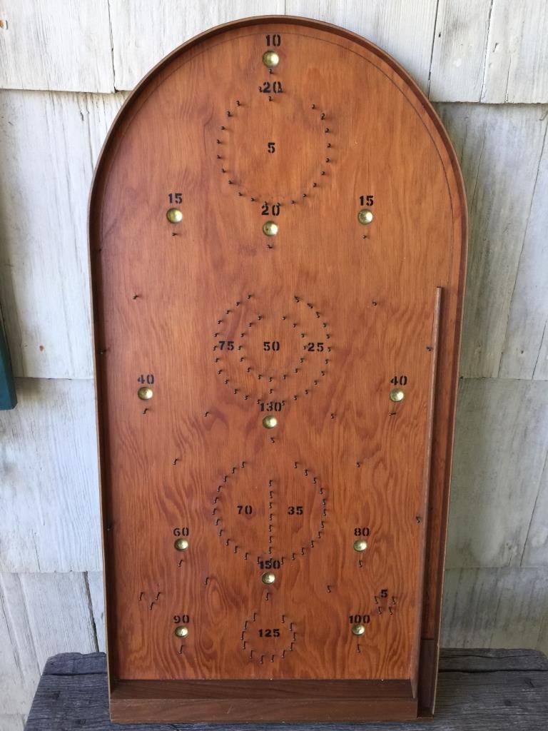 Antique Toy Wooden Pinball Machine