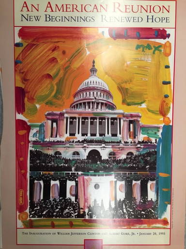 Peter Max Posters Of Bill Clinton And Inaugural At