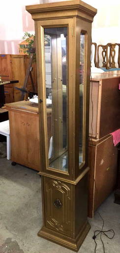 Metallic Gold Painted 3 Sided Display Case