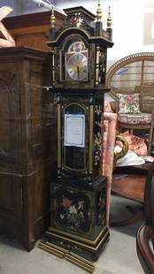 Tempus Fugit, German Cherry Grandfather Clock
