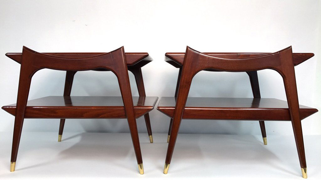 Pair Of Mid Century Modern Style End Tables