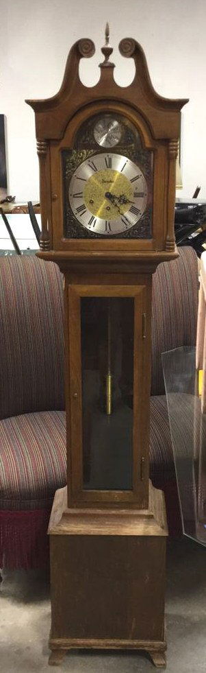 Vintage Daneker Tempus Fugit Grandmother Clock