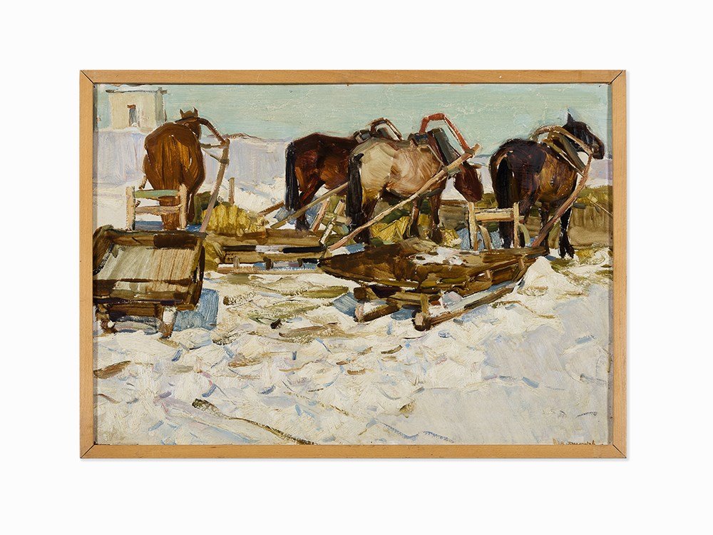 Ivan Alekseevich Vladimirov, Horses in the Rig in the