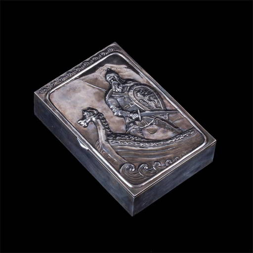 Russian Cigar Box With A Knight