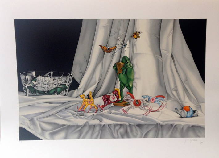 "lady Of Spain" Serigraph By P.s. Gordon