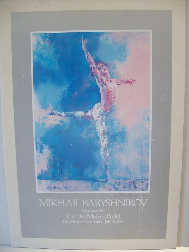 Signed Leroy Neiman poster of Mikhail Baryshnikov - Jan 28, 2015 | Off ...