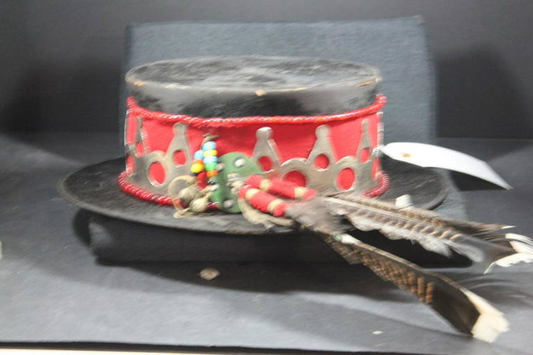 Cherokee Top Hat W/ German Silver Headband