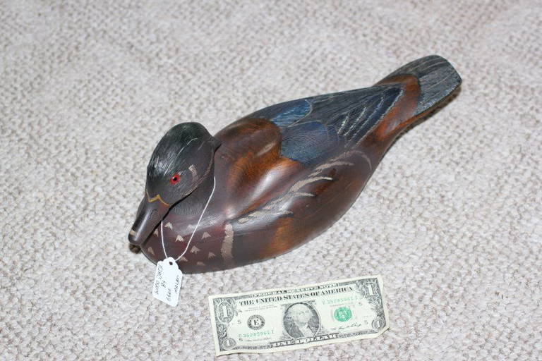 Wood Duck Decoy By Gene Malin