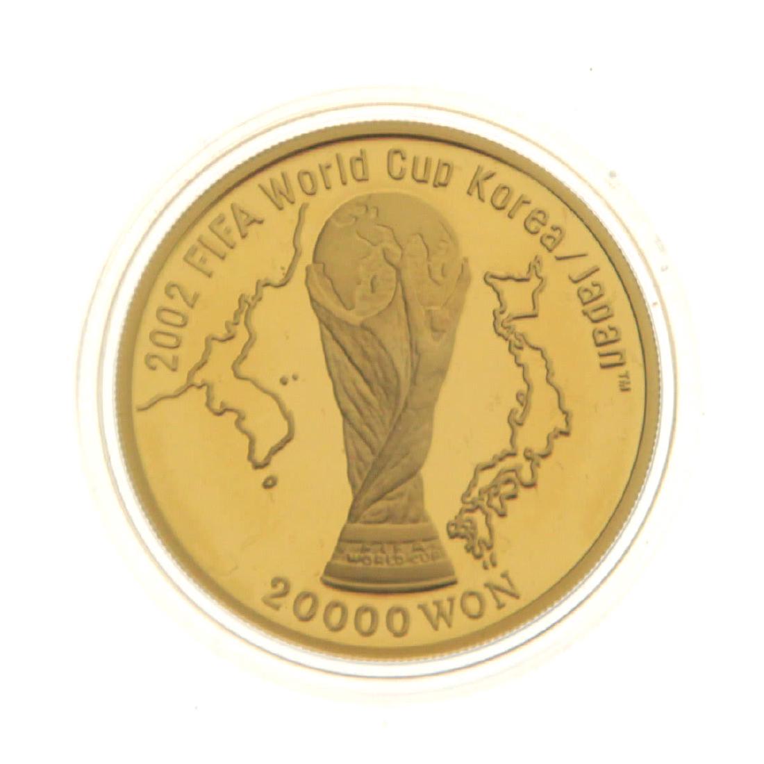 Korea Japan 2002 Fifa World Cup Gold Coin.