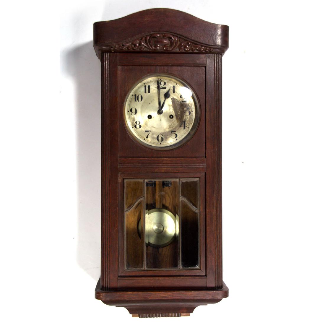 Gustav Becker Hanging Clock, Germany, Circa 1900.