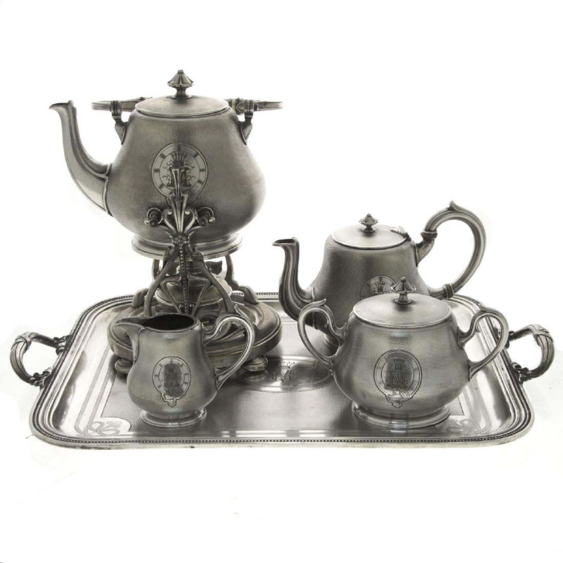 Christofle Tea and Coffee Set, France, Circa 1900.