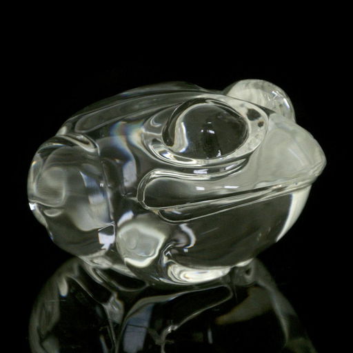 Steuben Glass Figural Frog Hand Cooler Paperweight Aug 08 2019