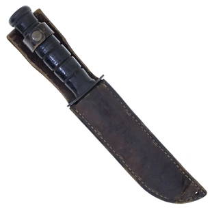Wwii Usn Mk2 Fighting Knife By Ka Bar With Sheath.