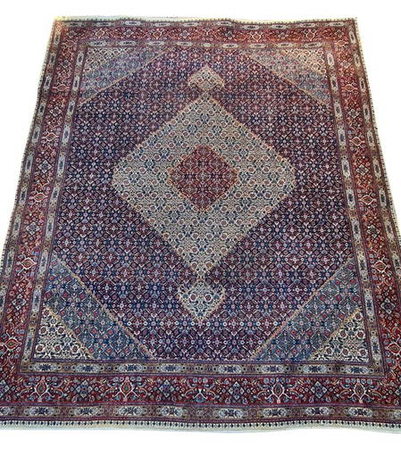 Large Old Persian Birjand Rug.