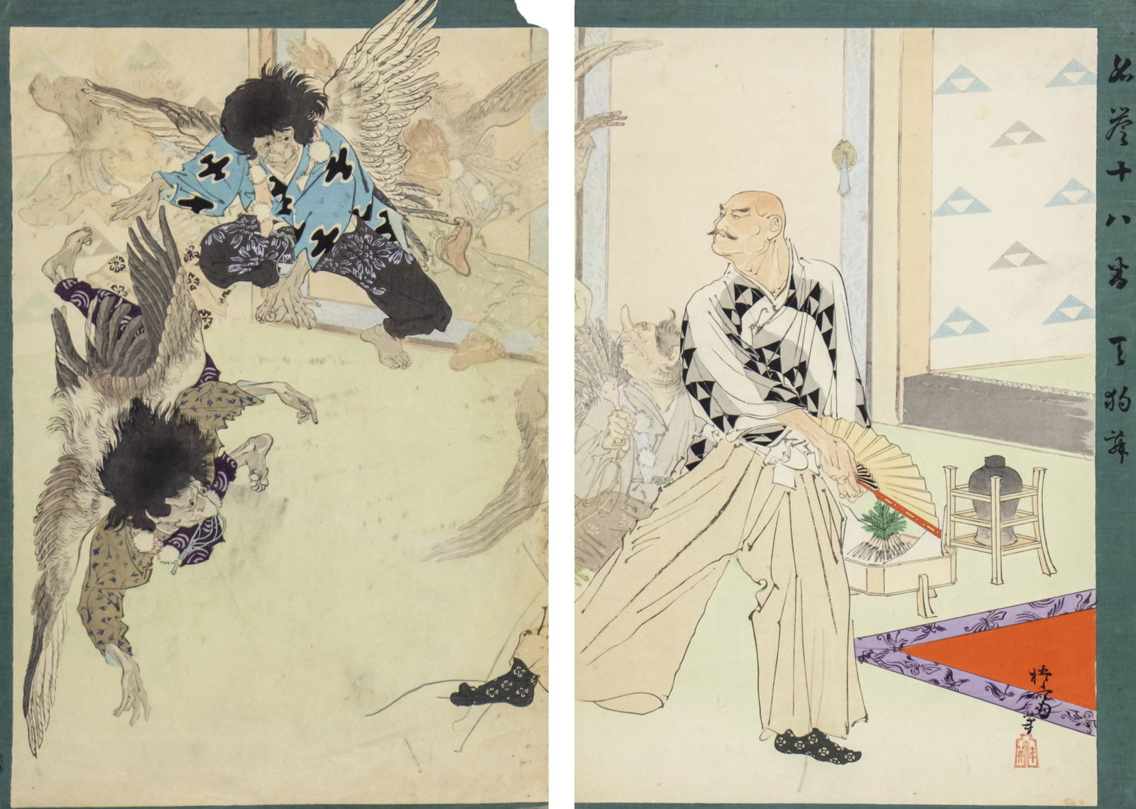 Migata Toshihide (japan, 1863 1925) The Warrior Hojo Takatoki ...