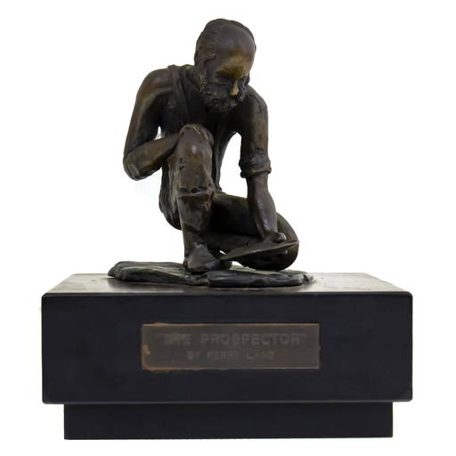 Kerry Lamb The Prospector, Bronze Sculpture.