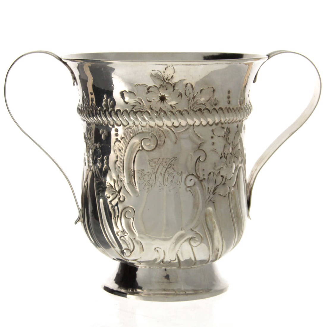 Early George Iii Sterling Silver Two Handled Trophy / Hand Washing ...