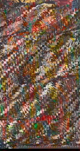 Samuel Bookatz (american, 1909 2010) Couple, Oil On Masonite.