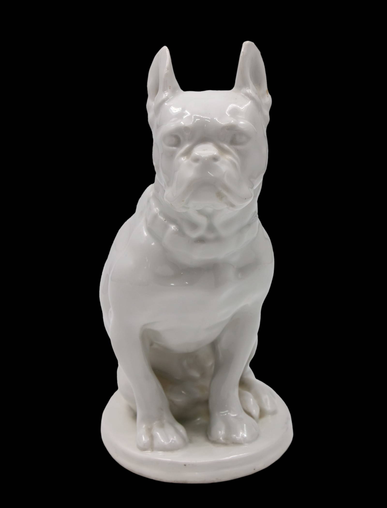 Russian Lomonosov Porcelain Bulldog Figure. Auction