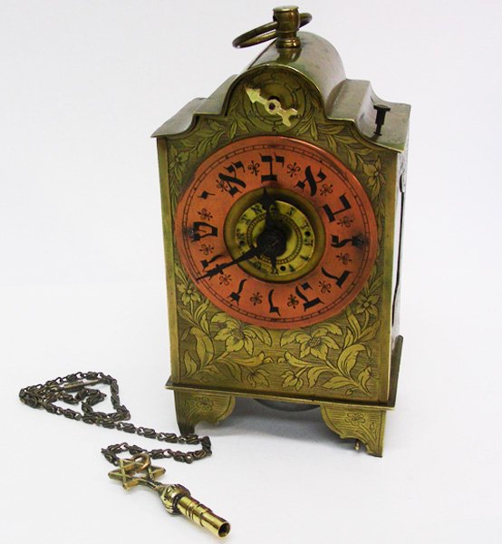 Rare German Baroque Jewish Alarm Clock Circa 1720