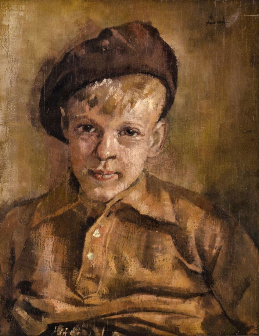 Angelo Landi (salã² 1879 1944) Olio Su Compensato