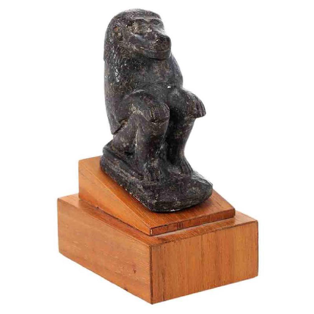 Stone Carving of a Baboon God