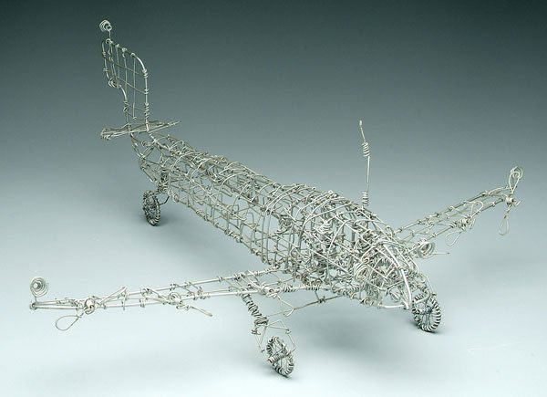432: Vannoy Streeter wirework airplane