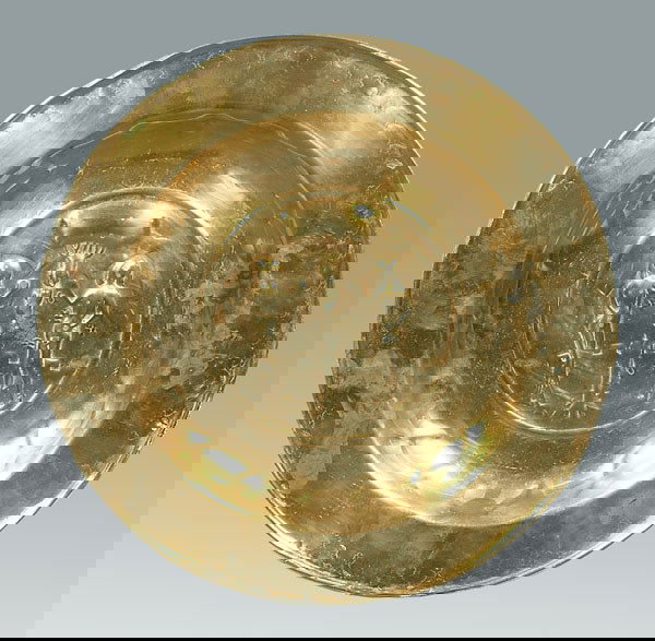 480: Brass alms basin,