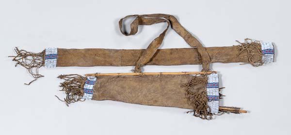 670: Beaded quiver and bow sheath: