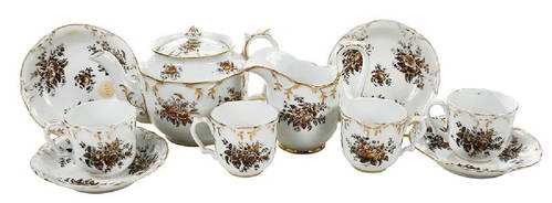 HAND PAINTED RUSSIAN PORCELAIN TEA SET - Apr 26, 2015 | Echoes Antiques ...