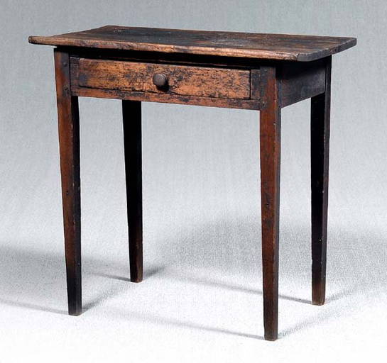 Alabama Yellow Pine One Drawer Table,