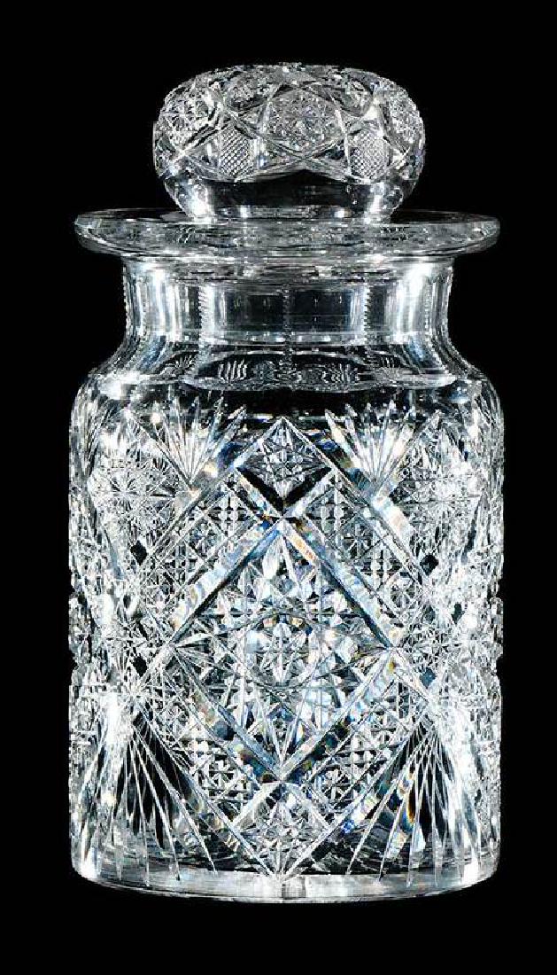 J. Hoare Cut Glass Humidor