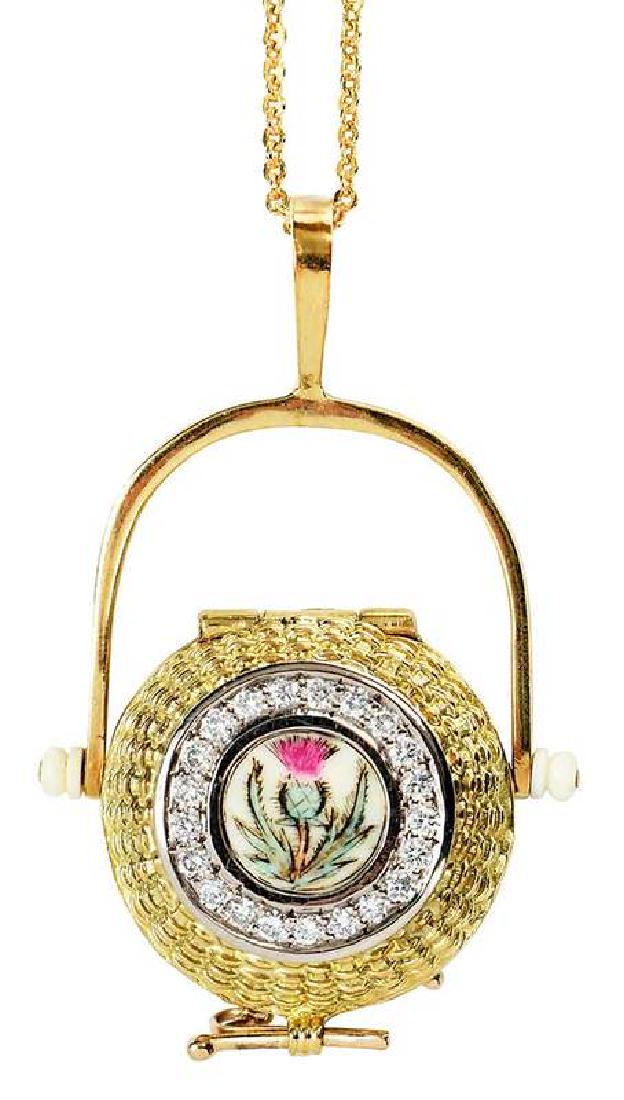 18kt. Nantucket Basket Locket