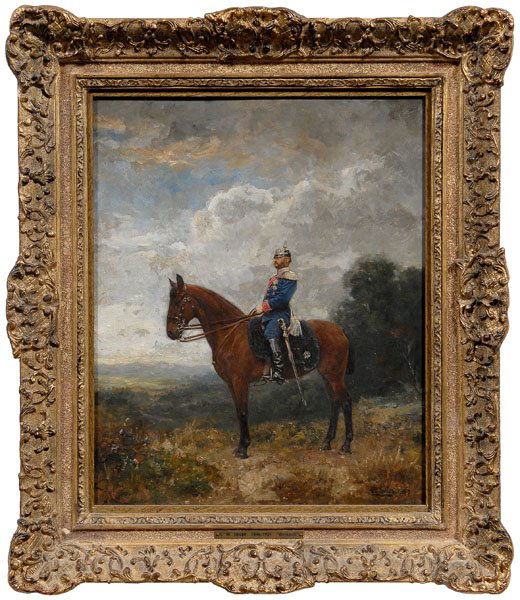 Carl Seiler equestrian painting - Nov 03, 2007 | Brunk Auctions in NC