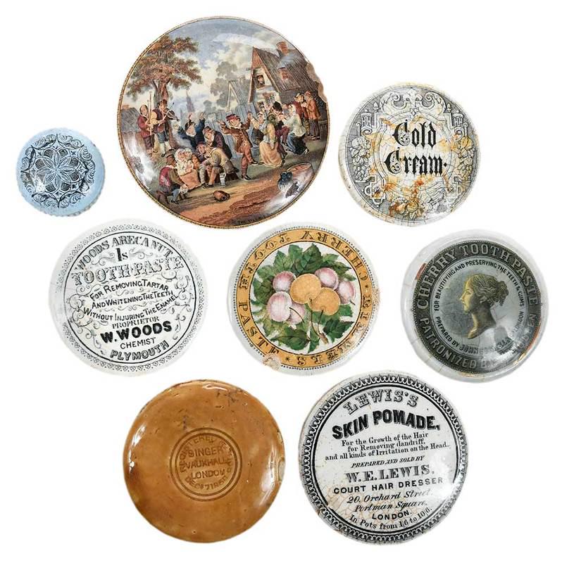 Large Group of Victorian Ceramic Pot Lids - Dec 05, 2019 | Brunk ...