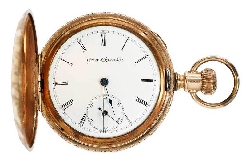 14kt. Atlas Pocket Watch - Feb 08, 2020 | Brunk Auctions in NC