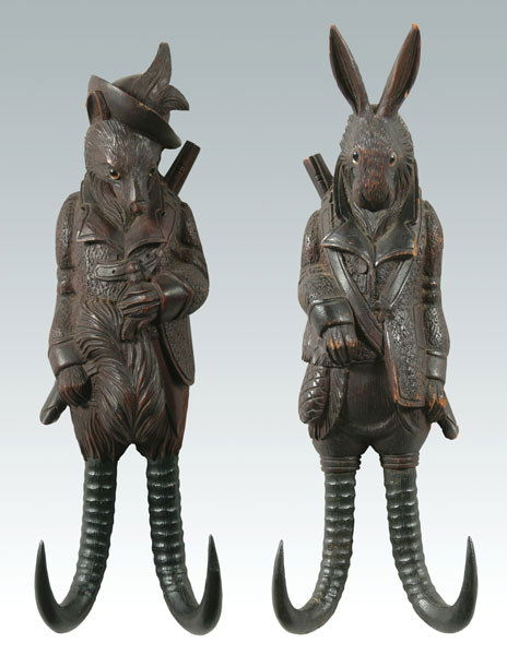 523: Two Black Forest riding crop holders: - Jan 08, 2005 | Brunk ...