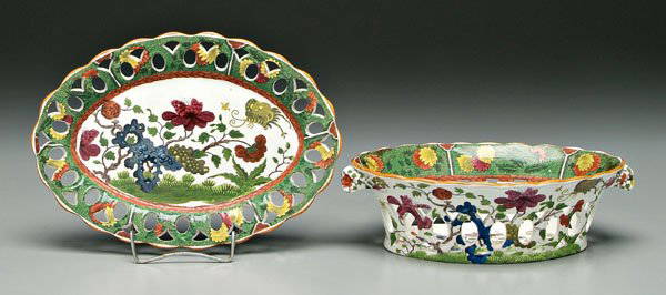 Early Spode Bowl And Under Plate