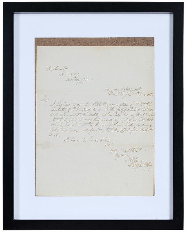 For Auction: Robert E. Lee Signed Letter (#1412) on May 16, 2020 ...