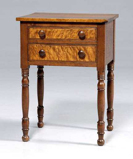 American Federal Two Drawer Table,