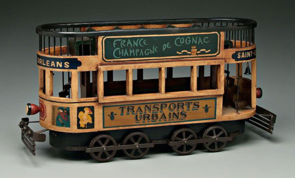 Model Of French Double Decker Trolley,