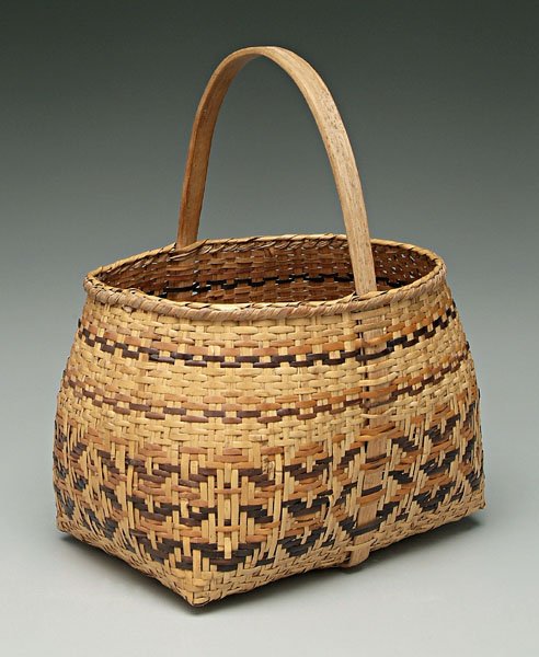 1005: Cherokee river cane basket,